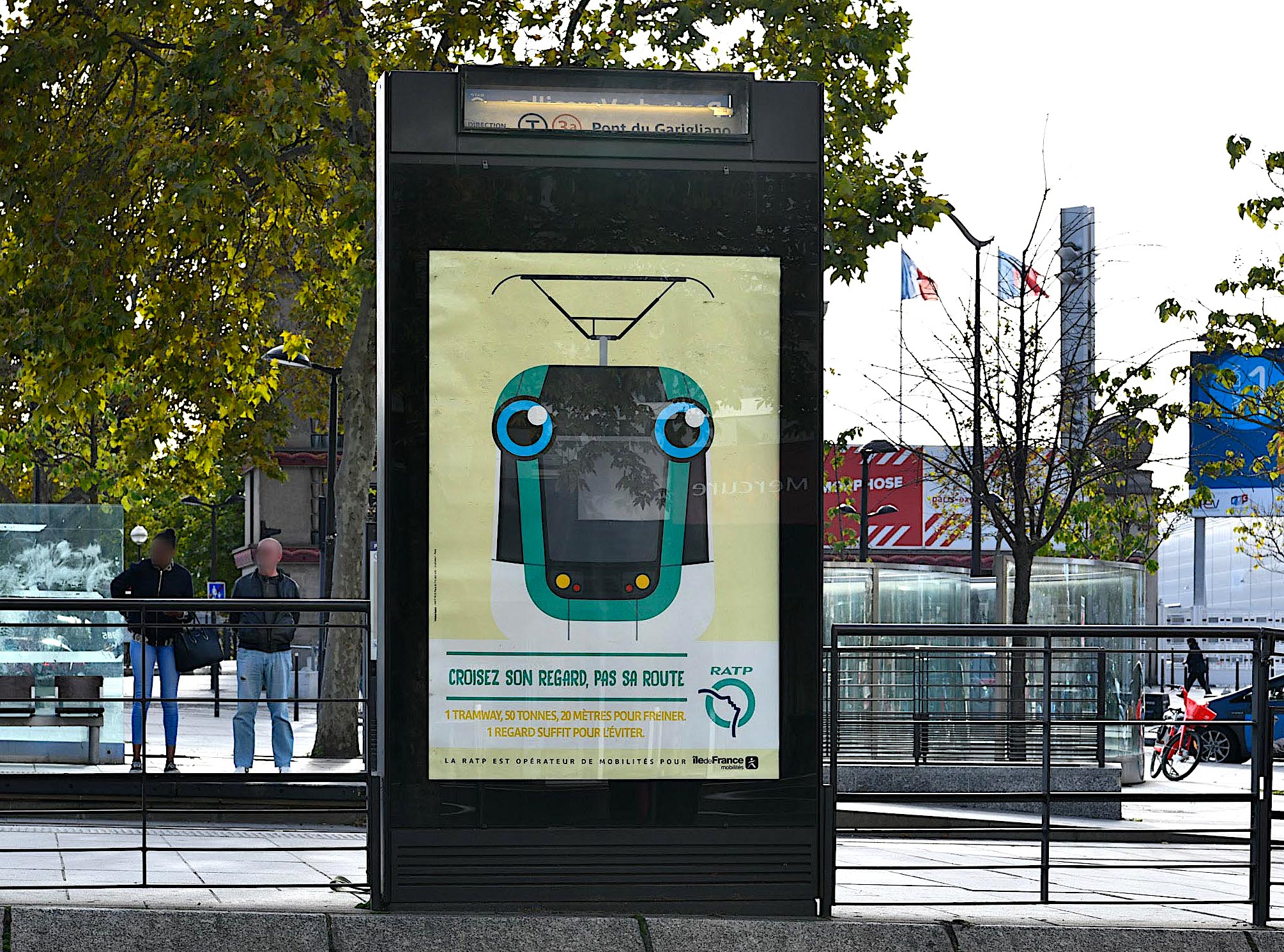 Metrobus, ratp, armway, sécurité, affiche lenticulaire