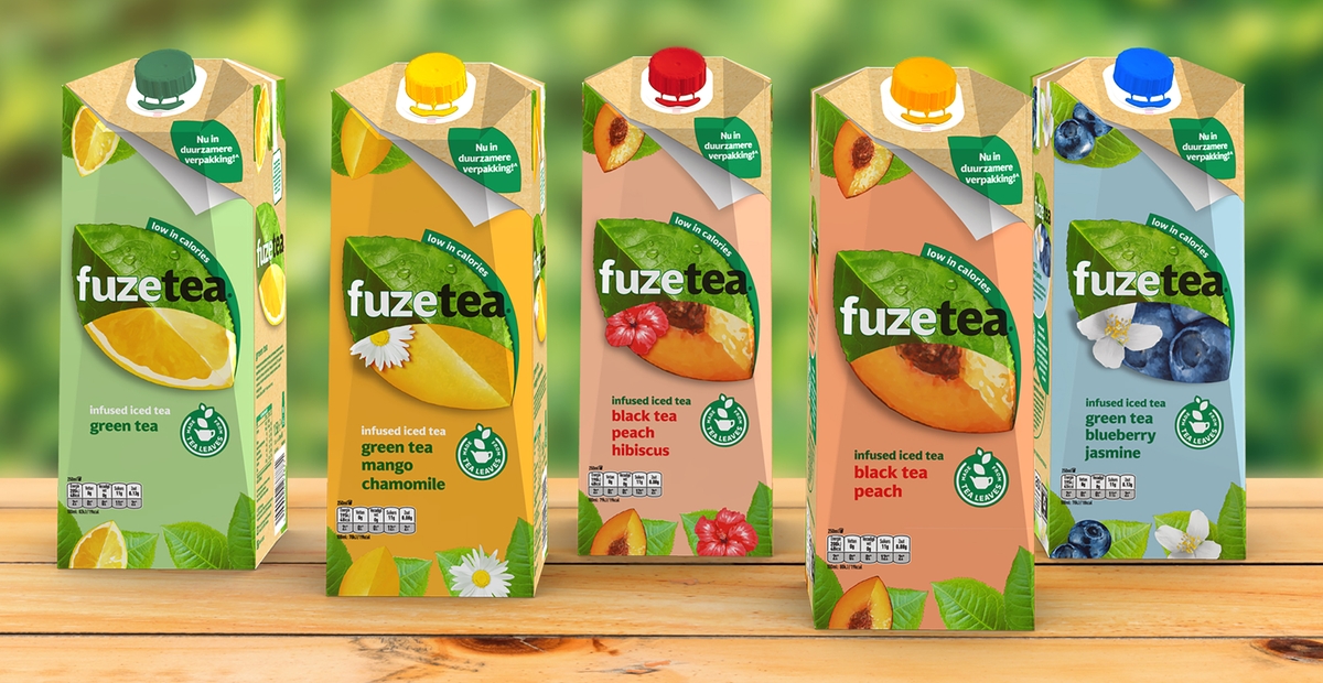 Coca-Cola Fuze Tea en emballage durable