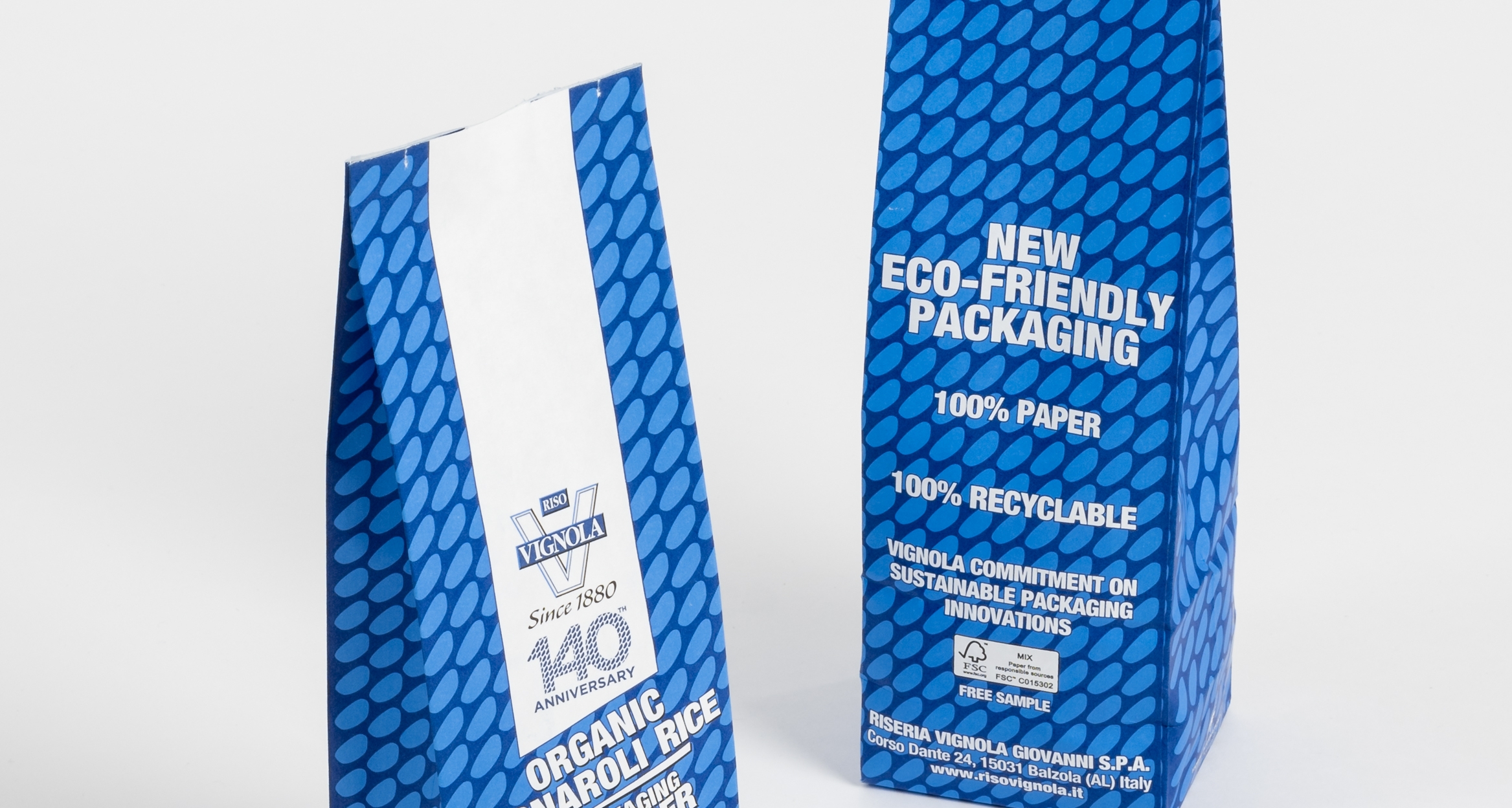 Le premier "sac de riz" en papier en Italie