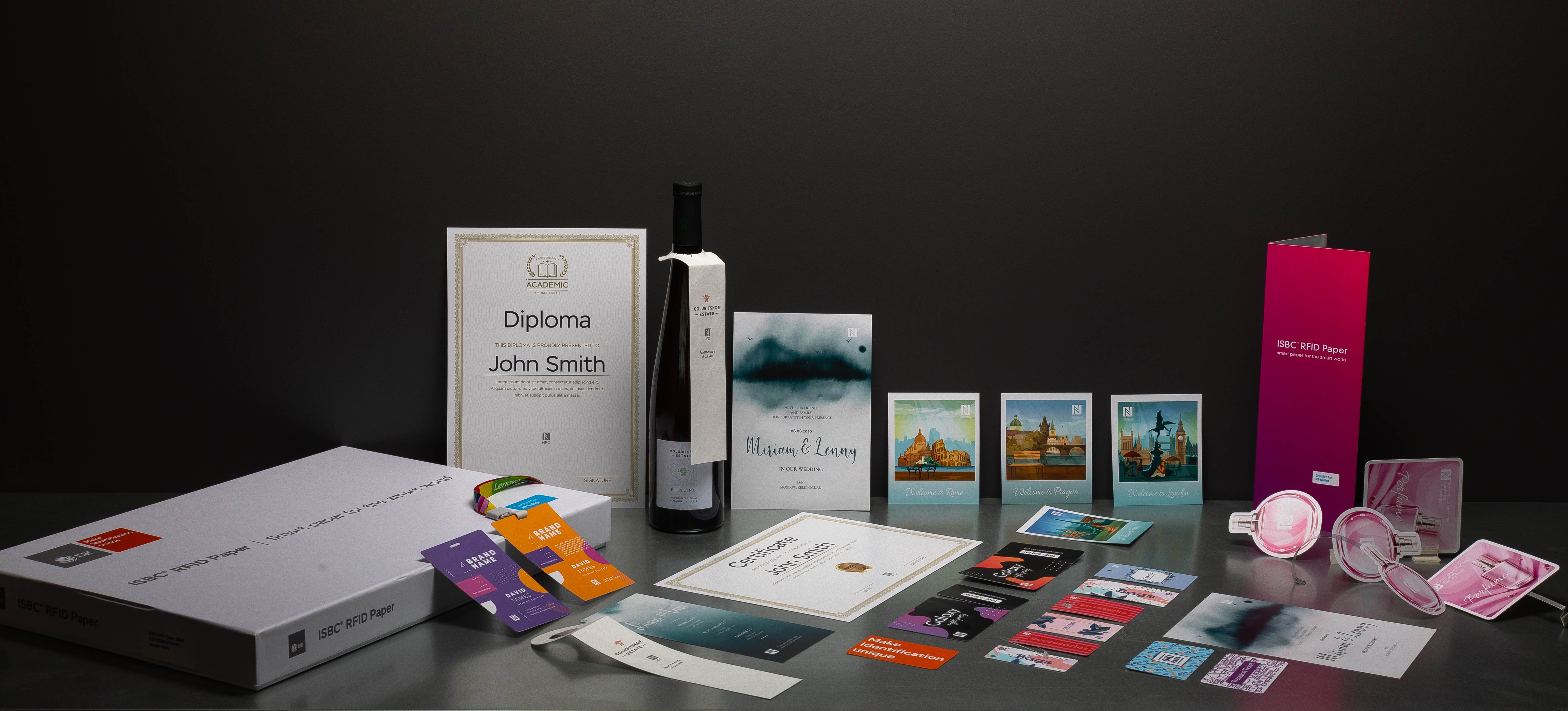 ISBC RFID Paper avec puce intégrée